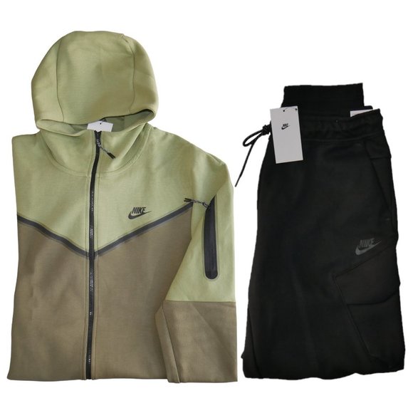 Nike | Shirts | Nike Tech Fleece Mens Tracksuit Matching Full Set Olive ...